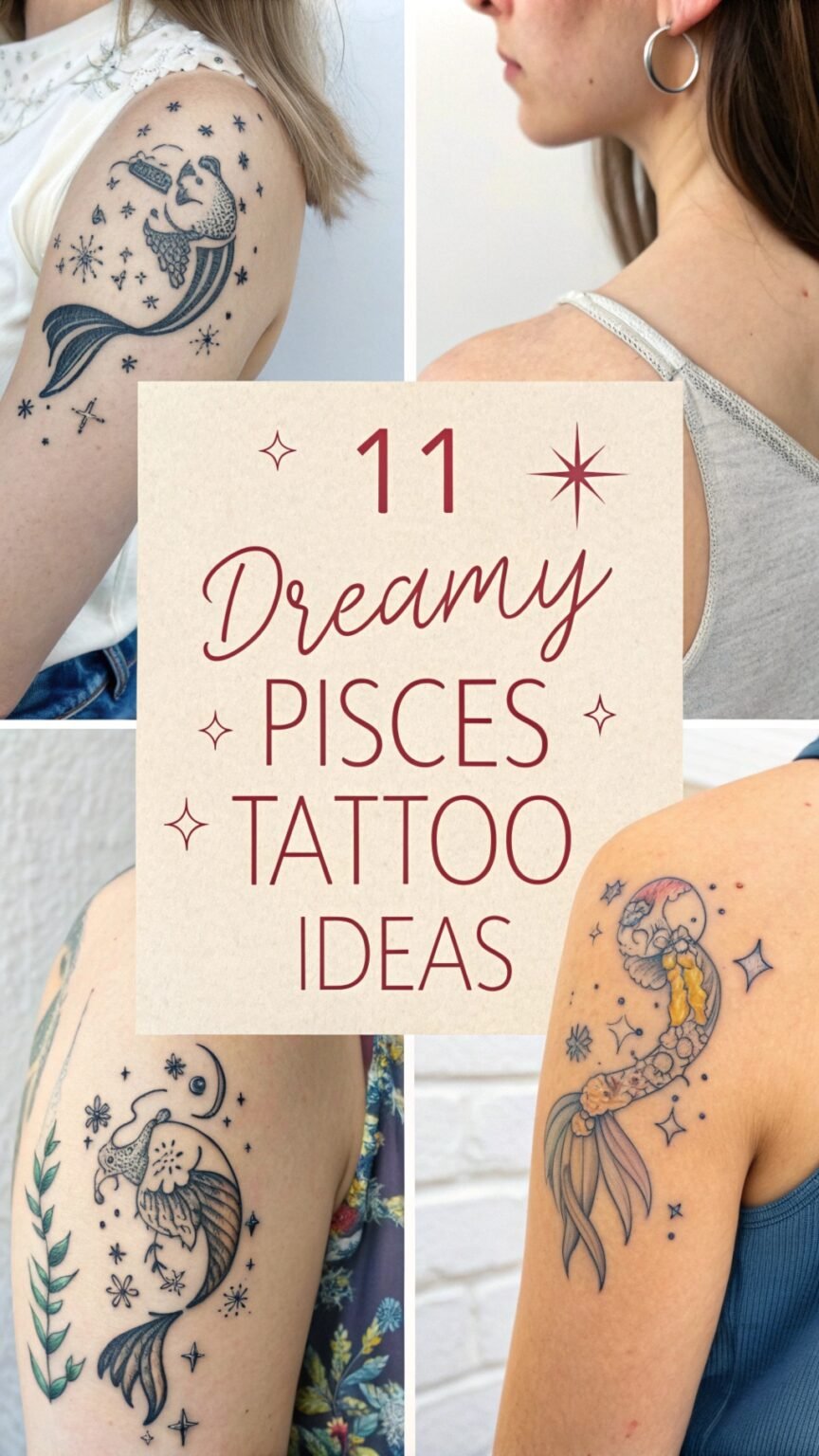 11 Dreamy Pisces Tattoo Ideas for Spirituality and Imagination ...