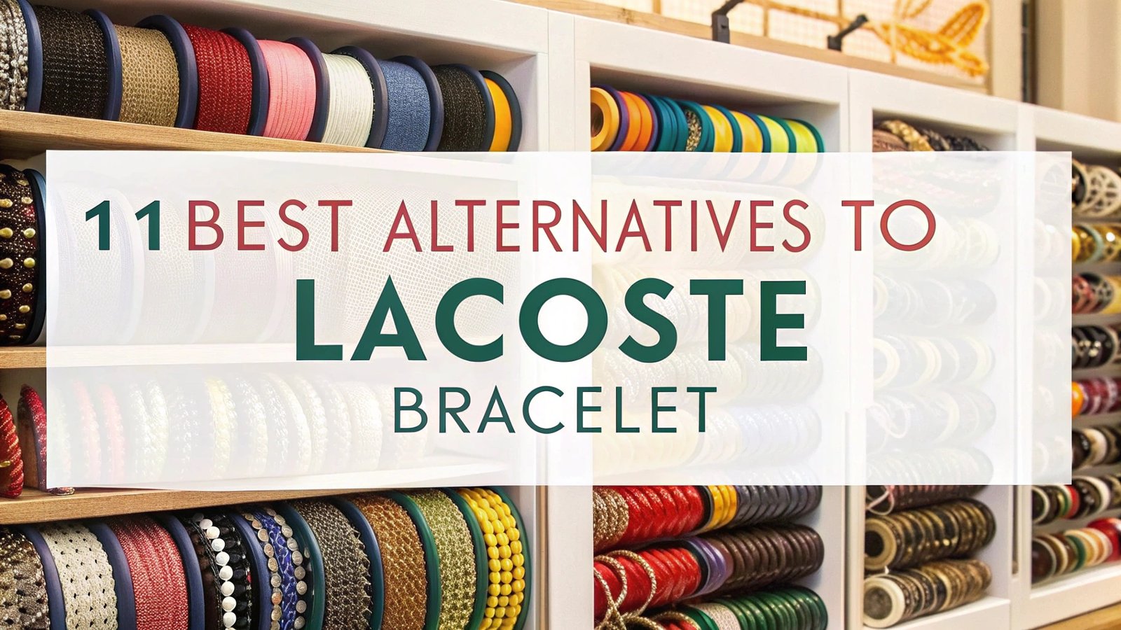 11 Best Alternatives To Lacoste Bracelet: Luxury Jewelry - glamourhub.blog